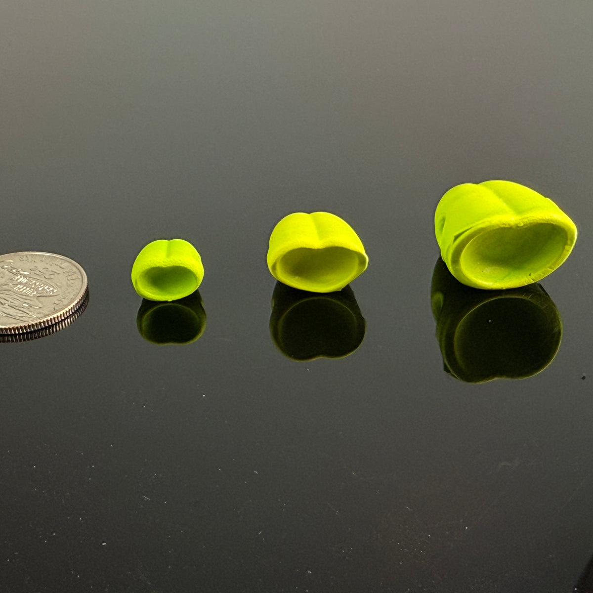 Large Double Barrel Popper Bodies White at Waters West Fly Fishing ...