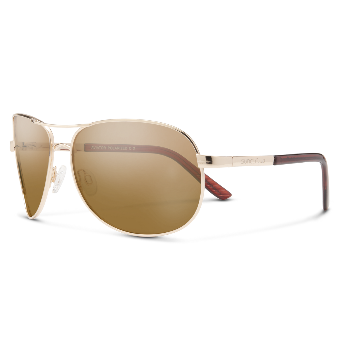 SunCloud Aviator Gold Polarized Brown at Waters West Fly Fishing ...