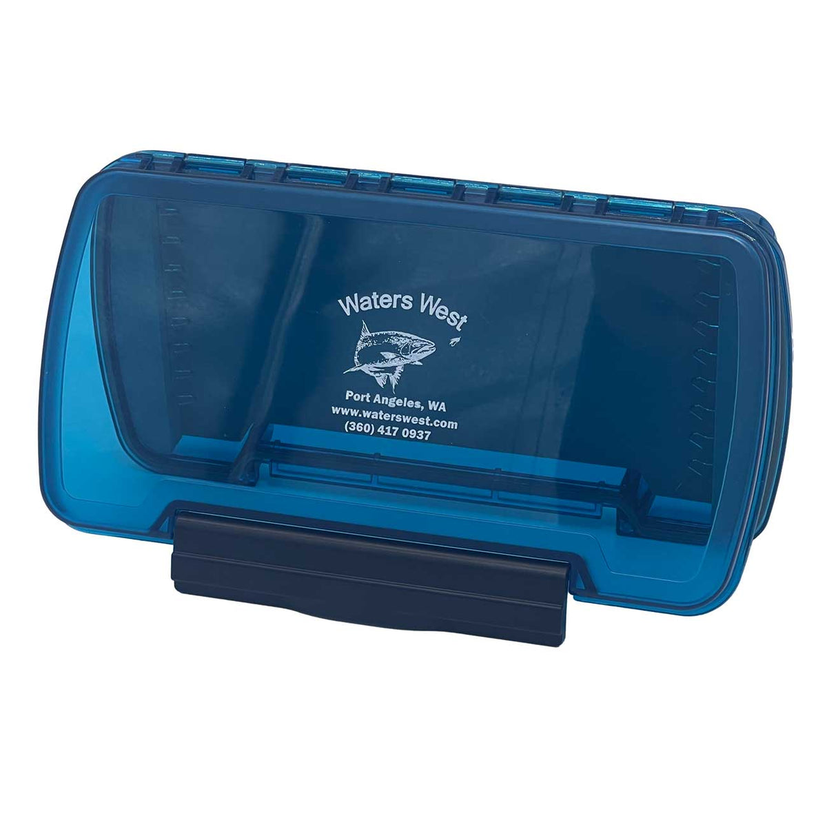 Logo Stinger Hook/Articulated box Blue at Waters West Fly Fishing ...