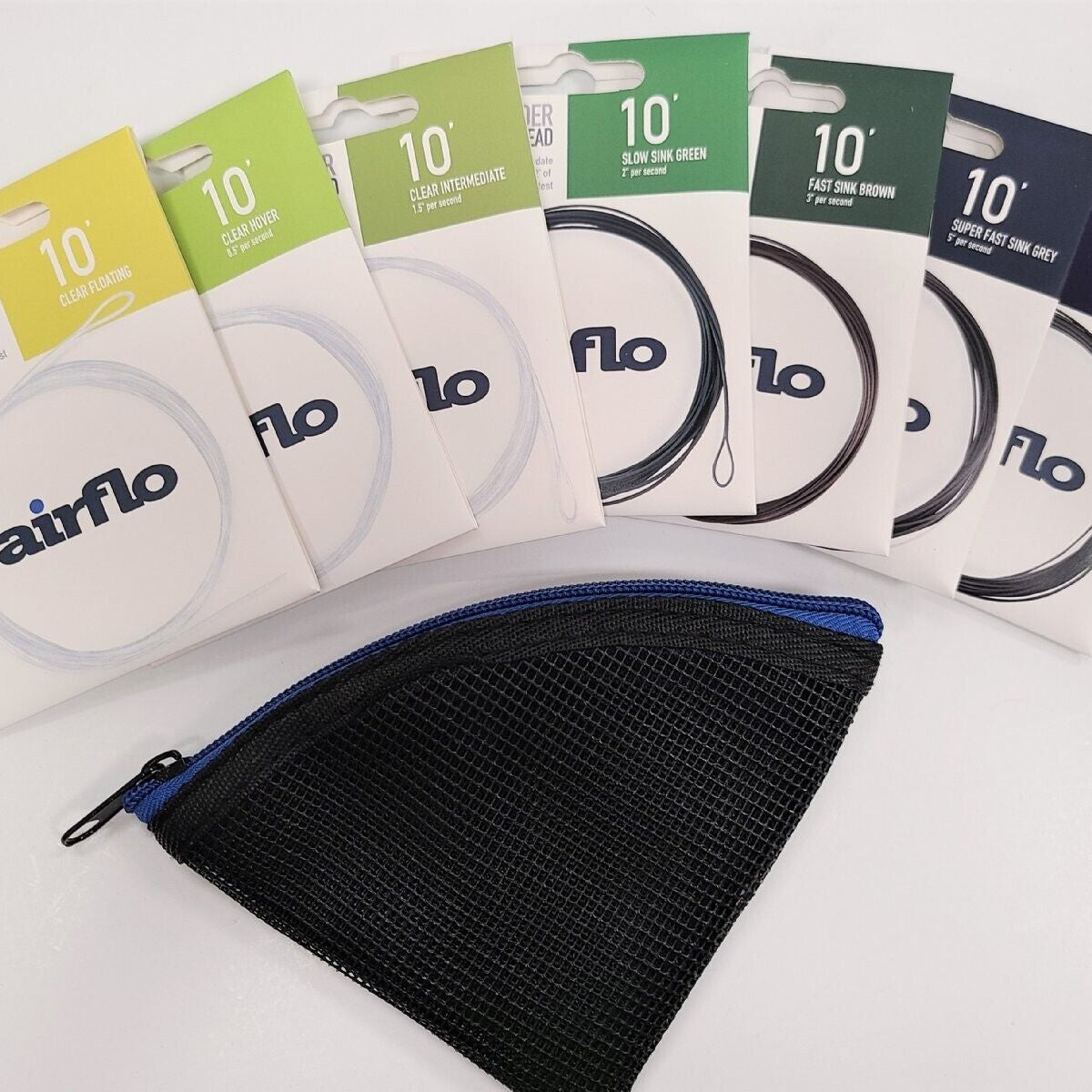 Airflo POLYLEADER 10' SALMON SET WITH WALLET at Waters West Fly Fishing ...