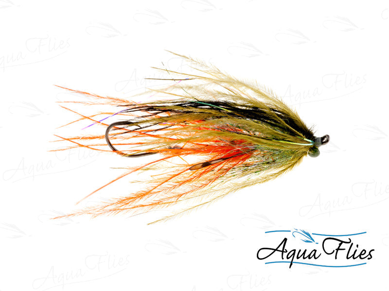 Jerry’s Ultra Mini Intruder - Olive & Orange – Waters West Fly Fishing ...